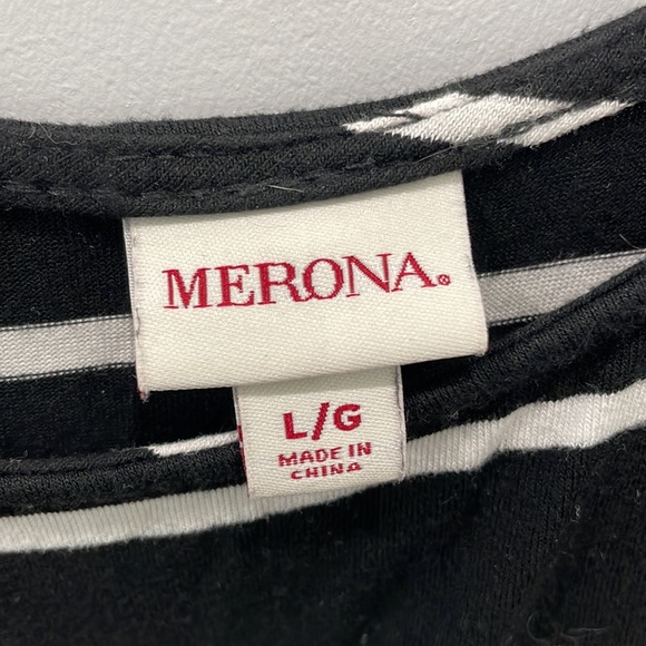 Merona | Dresses | Merona Black White Stripe Maxi Tank Dress Womens ...